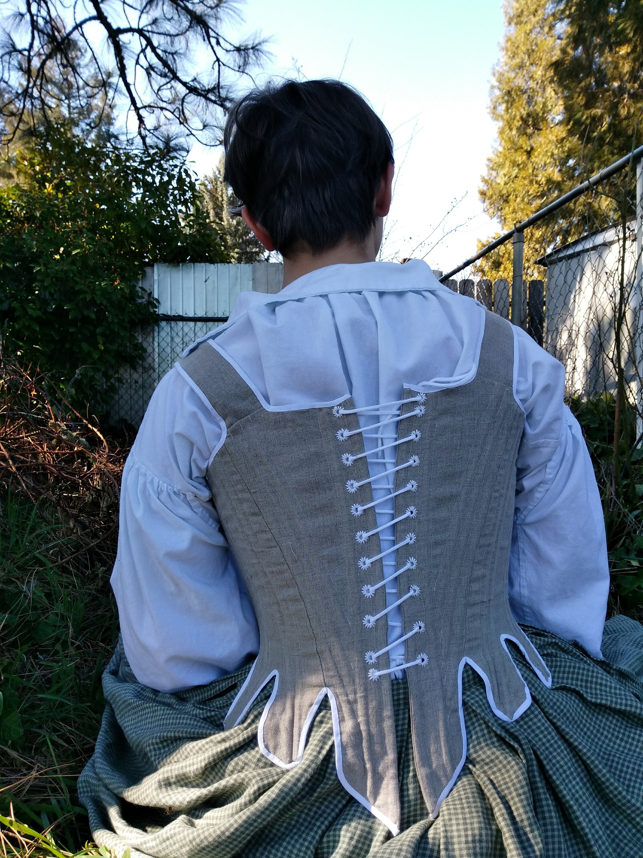 18th Century Cottagecore Georgian Stays / Corset - Etsy