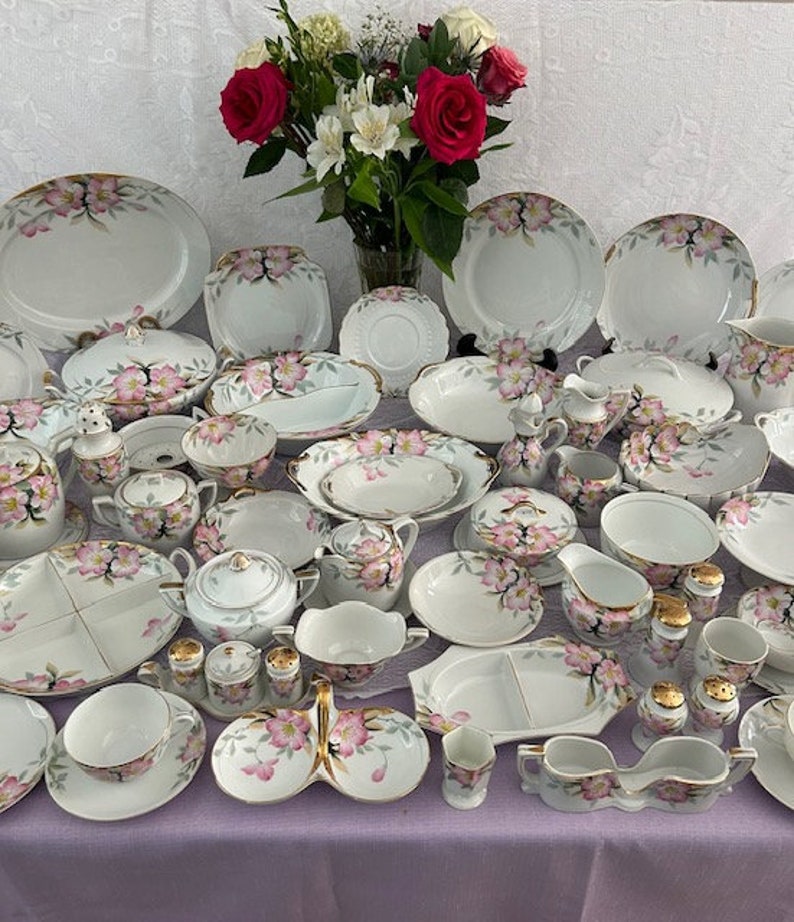 Vintage/antique Noritake Azalea China - Etsy
