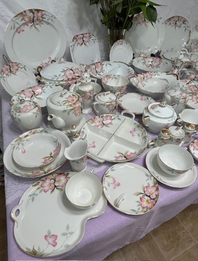 Vintage/antique Noritake Azalea China - Etsy
