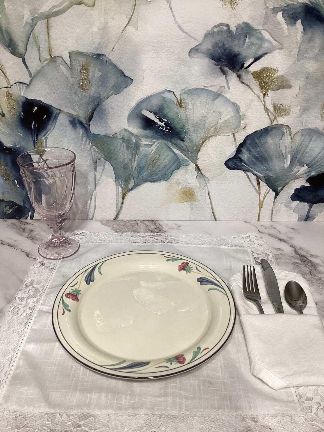 Vintage Lenox Poppies on Blue Dinner Plates (dishwasher Safe) - Etsy