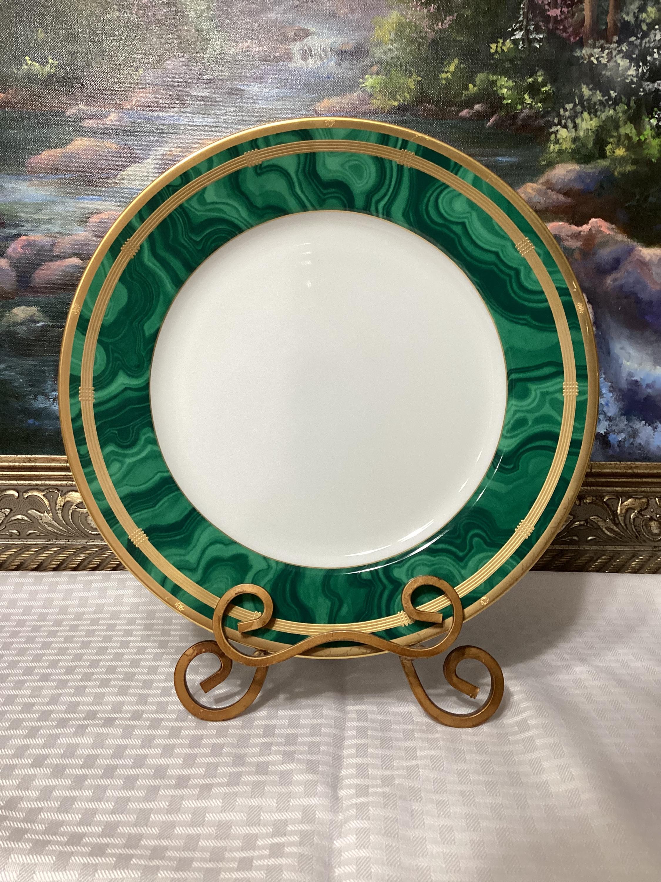 Vintage Christian Dior Gaudron Malachite Place Setting Pieces - Sold ...
