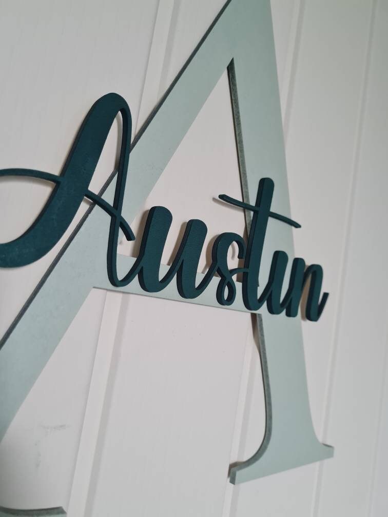 Personalised Initial & Name Sign / Door Sign / Room Sign / - Etsy UK