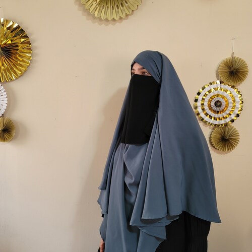 Elastic Half Niqab VEIL Various Colours Chiffon/georgette - Etsy