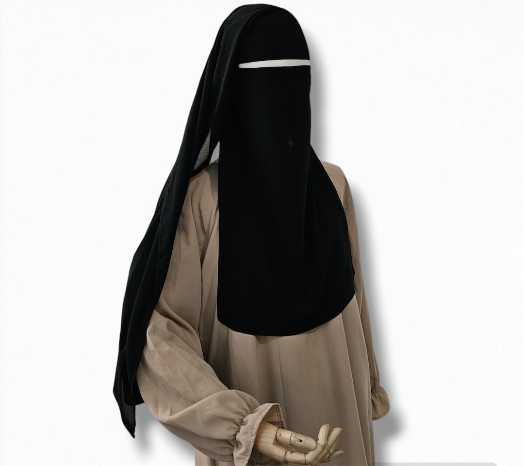 Long Double Layer Niqab - Etsy