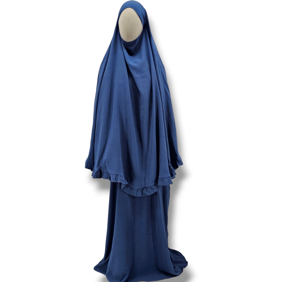 Ruffle Khimar: Crepe Fabric, Modest Muslim Women's Wear - Etsy
