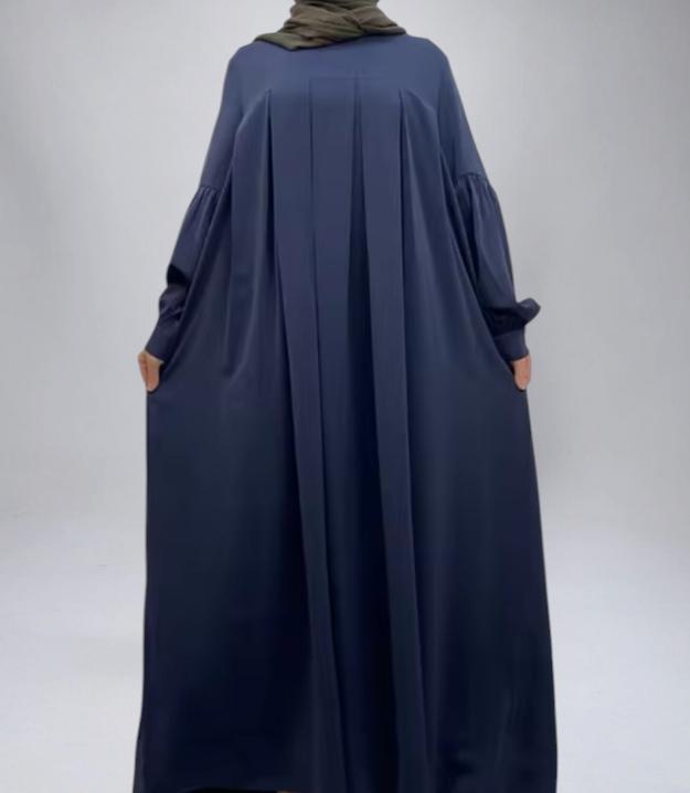 Abaya Amal: Elegant Modest Flowy Dress With Button Sleeves - Etsy
