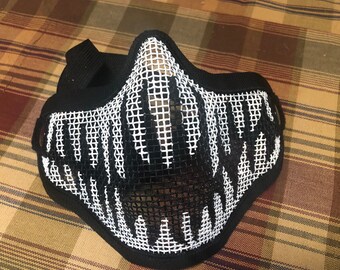 White Mesh Mask - Etsy