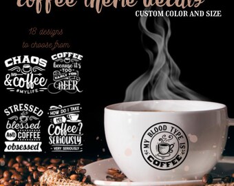Coffee Theme Decals - Etsy