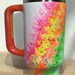 Custom 40oz White Neon Stanley - Etsy