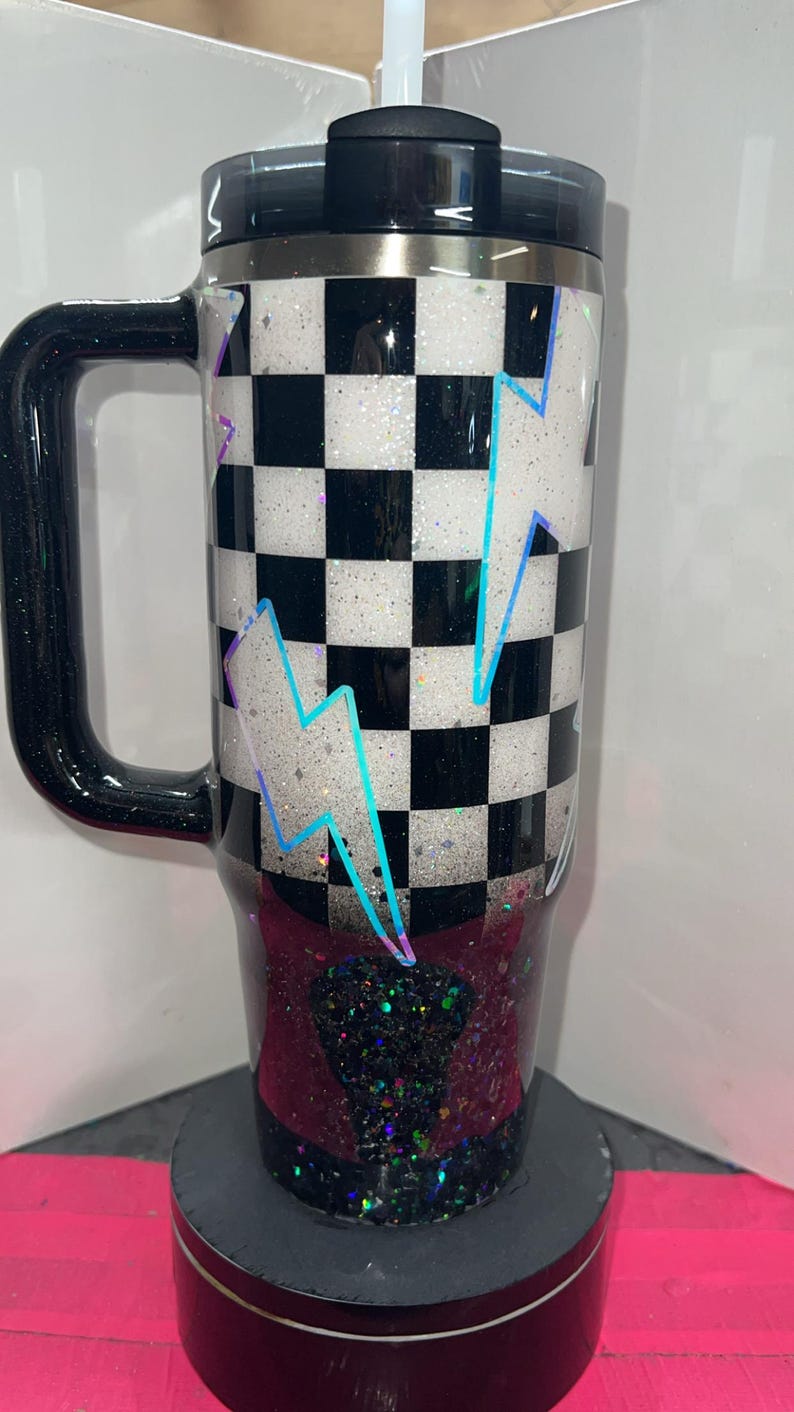 Custom Stanley Checkered Lighting. Matching Topper Sold Separately - Etsy