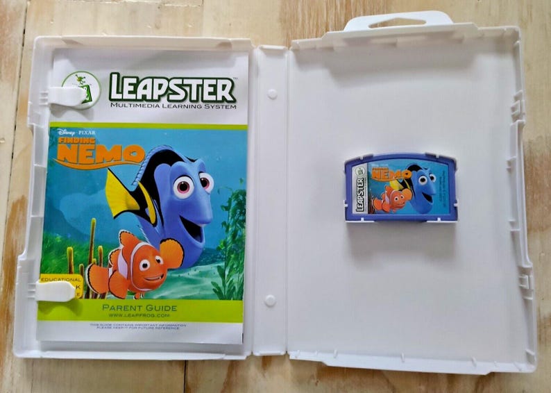 Leap Frog Leapster Finding Nemo Pre-k-k 4-6 Yrs. & Adventures Under the ...