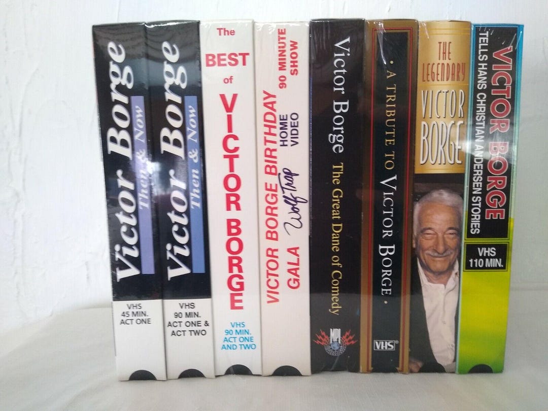 Victor Borge 8 VHS Collection! SEALED! Then & Now, Han Christian ...