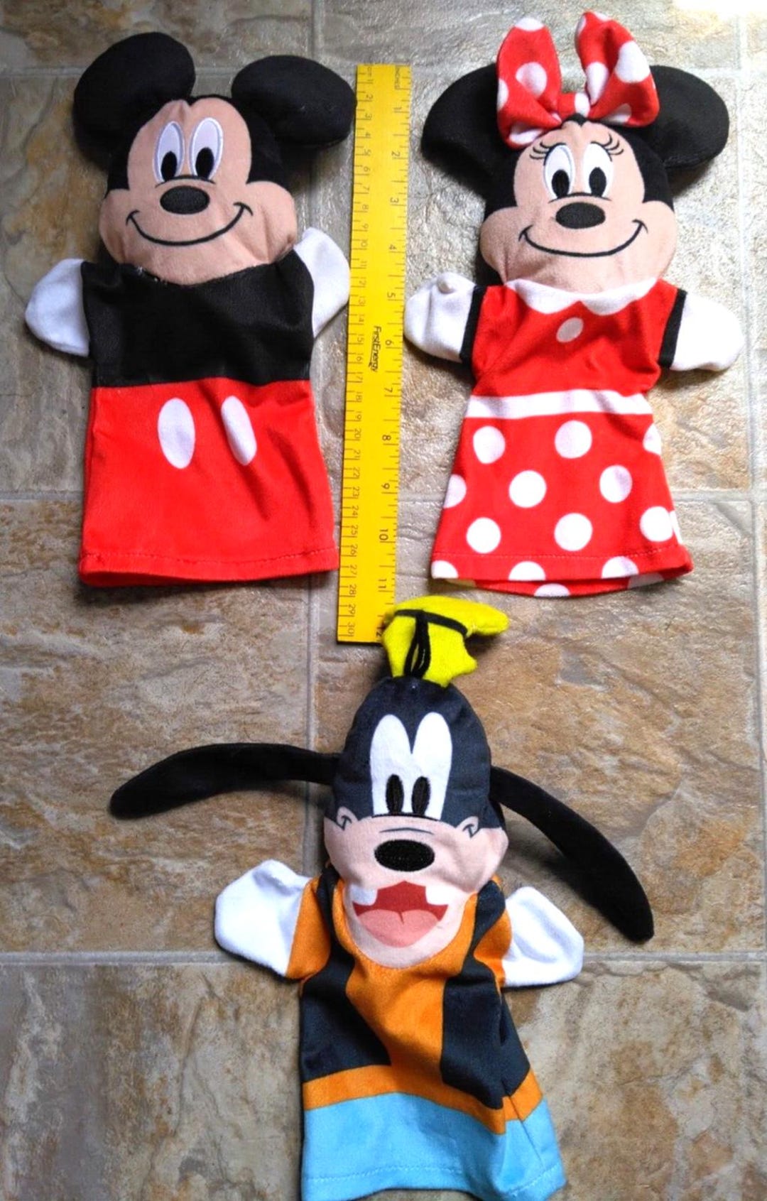 Disney Baby Hand Puppets Mickey Minnie & Goofy 11 Inches Soft Set of 3 ...