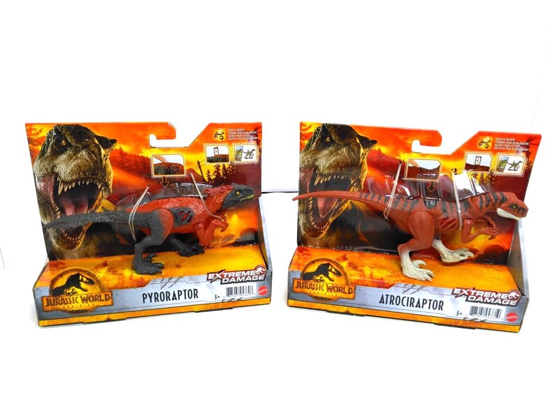 Atrociraptor & Pyroraptor (2) - Dinosaur Action Figures - Extreme ...