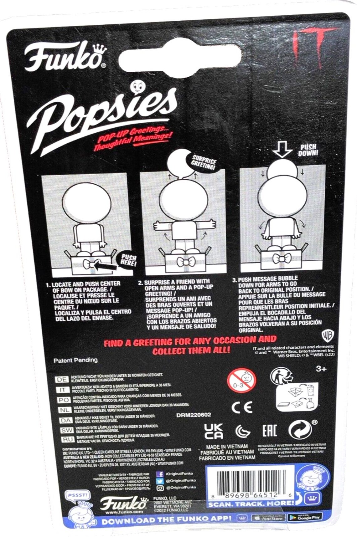 Funko Popsies the Movie "it" Clown Figure Toy Press for Message New ...
