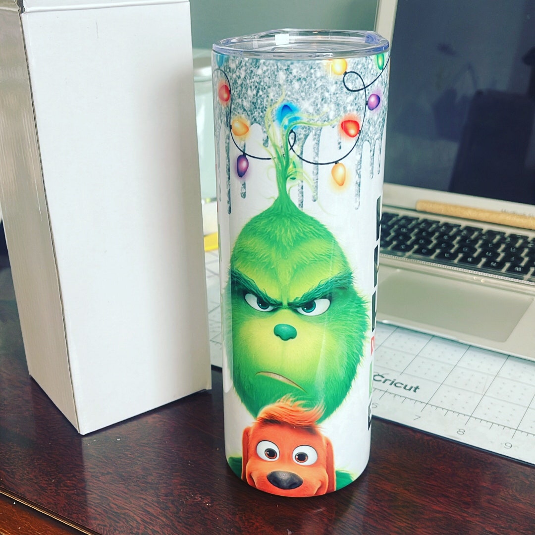 20 Oz Grinch Sublimation Tumbler - Etsy