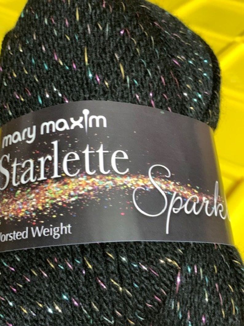 Mary Maxim Sparkle Wrap Knitting With Pattern & With Sparkle Yarn KN344 ...