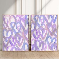 Navy Blue Cherry Digital Print | Retro Wall Art for Dorm Room or ...