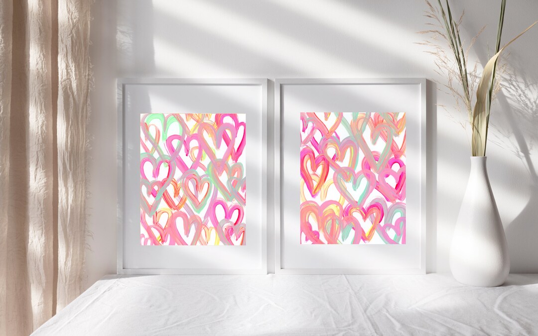 Digital Prints Home Decor Wall Prints Heart Prints Heart - Etsy