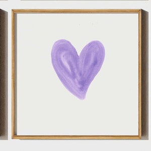 Set of 9 Colorful Heart Prints Heart Prints, Bright Heart Prints for ...