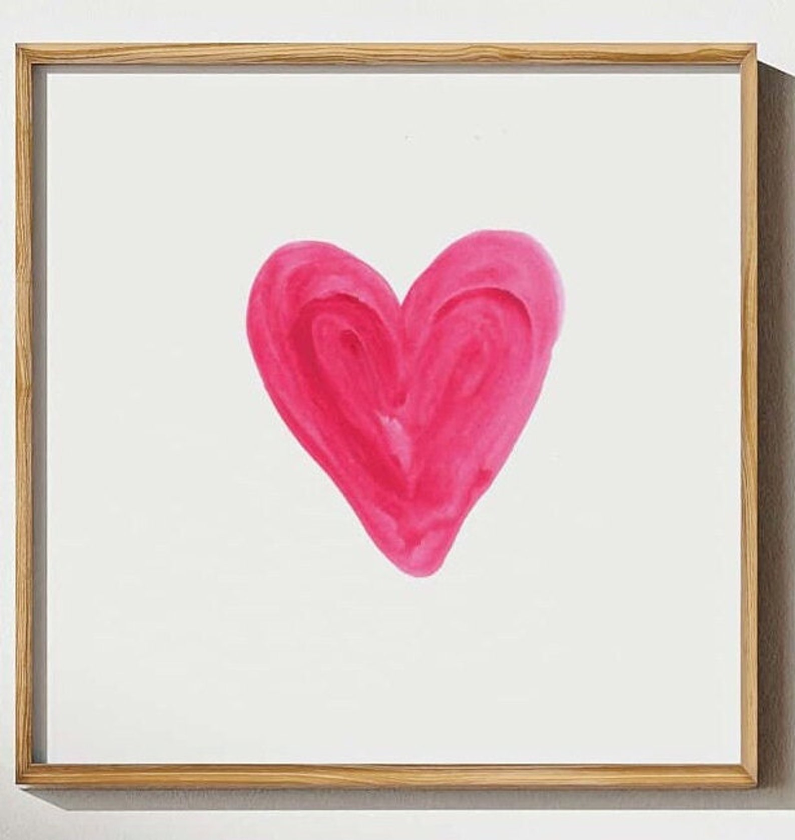 Set of 9 Colorful Heart Prints Heart Prints, Bright Heart Prints for ...