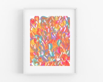 Bright Modern Art | Etsy