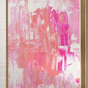 Hot Pink Wall Art Set of 3 Prints | Set of 3 Pink Prints | Light Pink ...