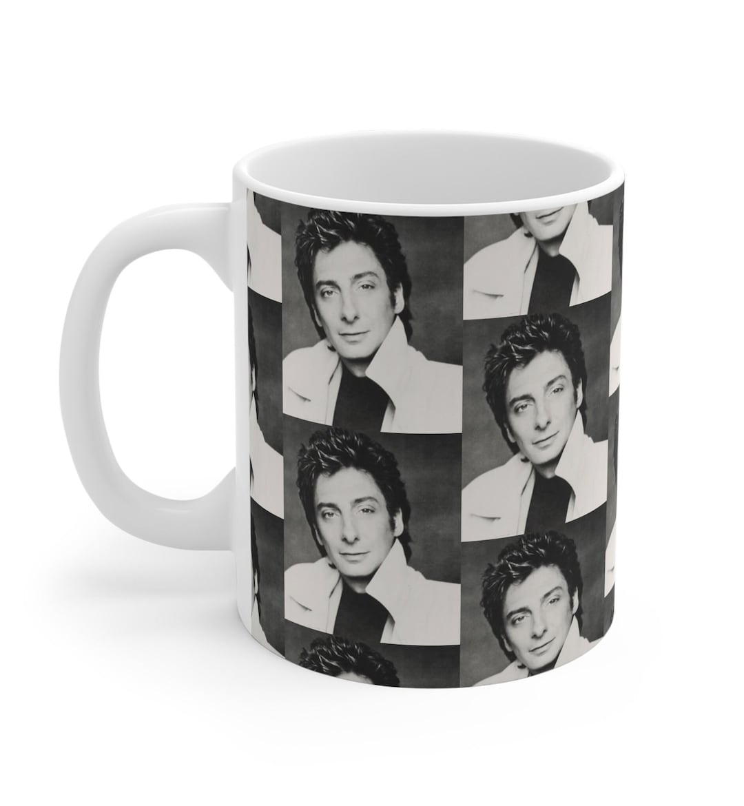 Barry Manilow White Ceramic Mug Kitchen & Dining Home and - Etsy