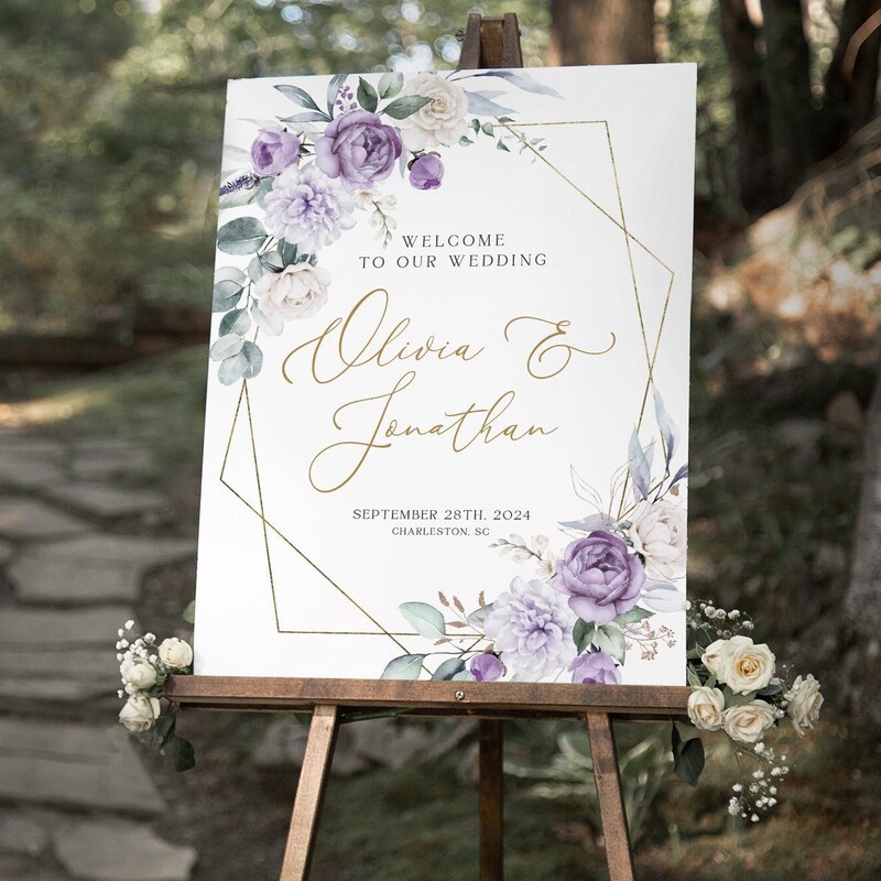 Purple Wedding Decor - Etsy