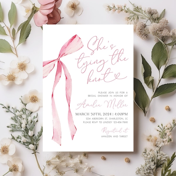 Tie the Knot Invitations - Etsy