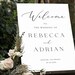 Elegant Wedding Welcome Sign, Custom Welcome Wedding Sign Minimalist ...