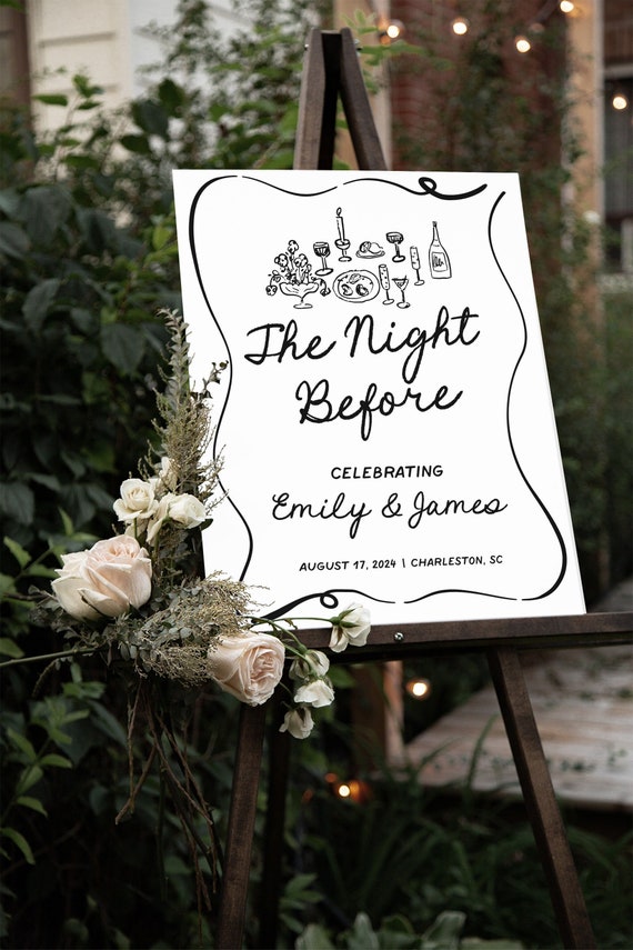 The night before wedding sign 60 photos - Astyledwedding.com