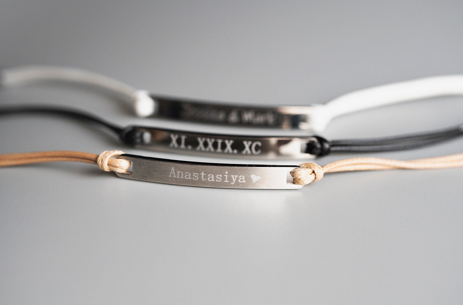 Personalized Bar Bracelet Bar Bracelet Custom Monogram - Etsy