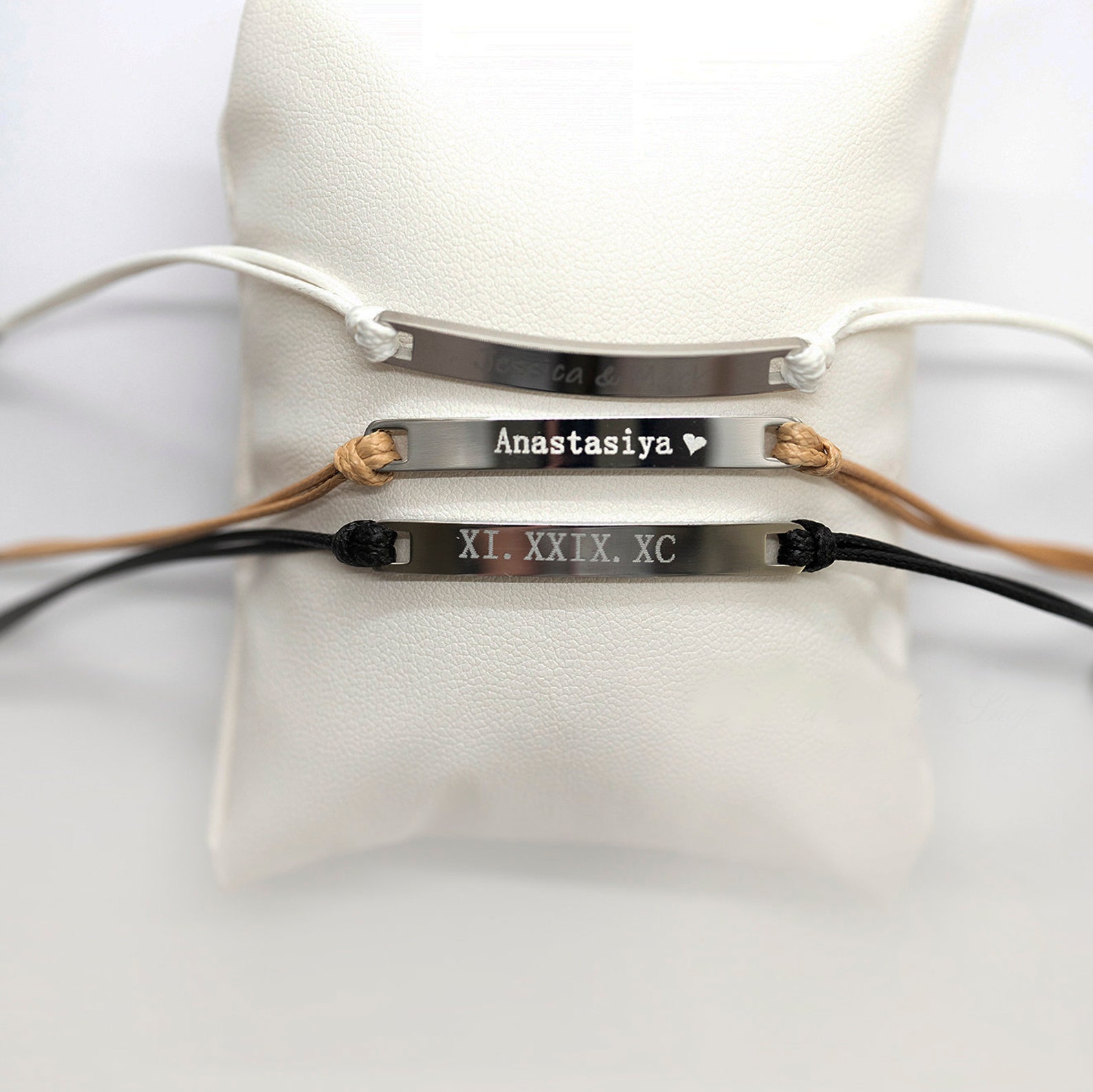 Personalized Bar Bracelet Bar Bracelet Custom Monogram - Etsy