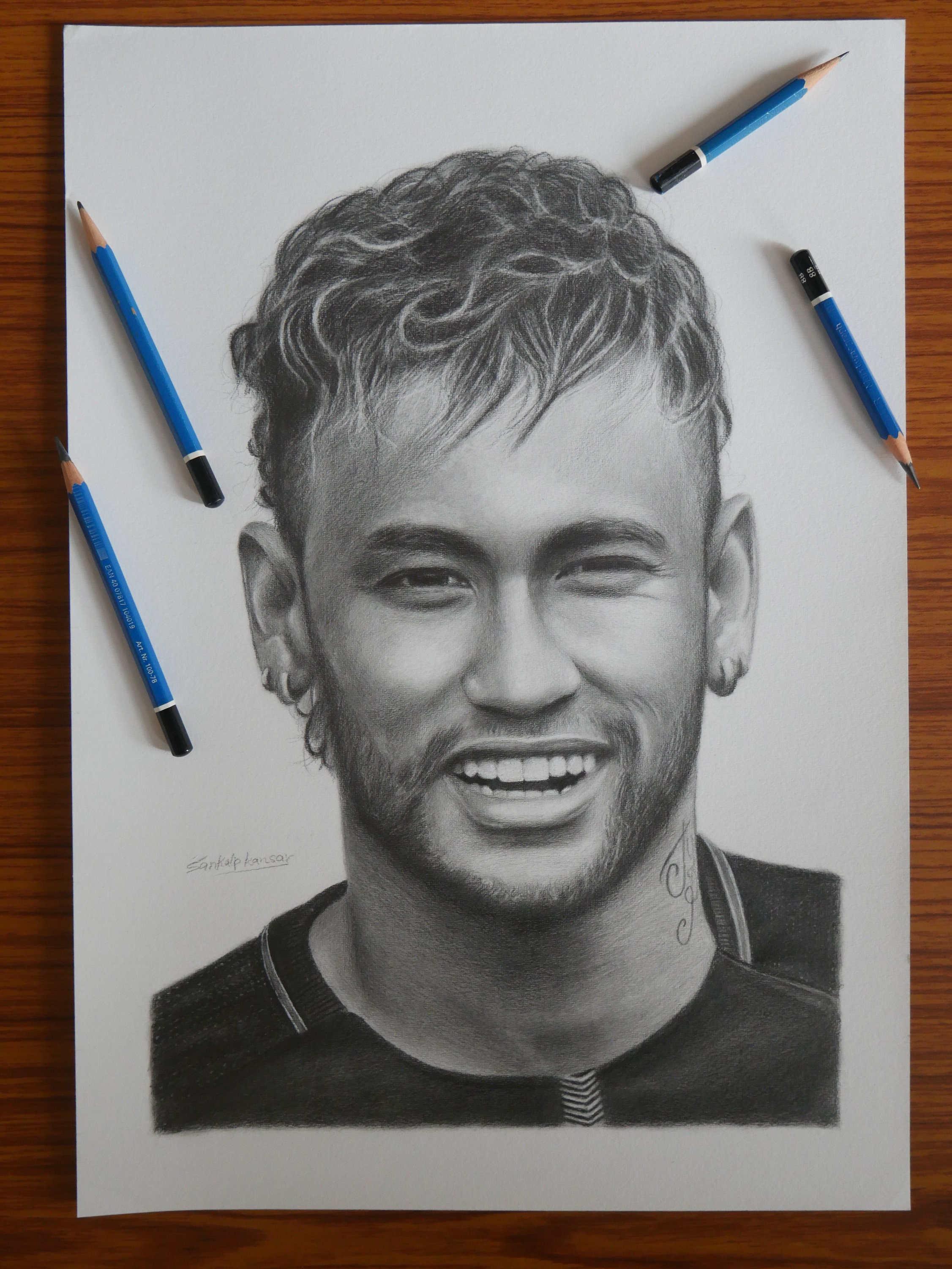 How To Draw Neymar