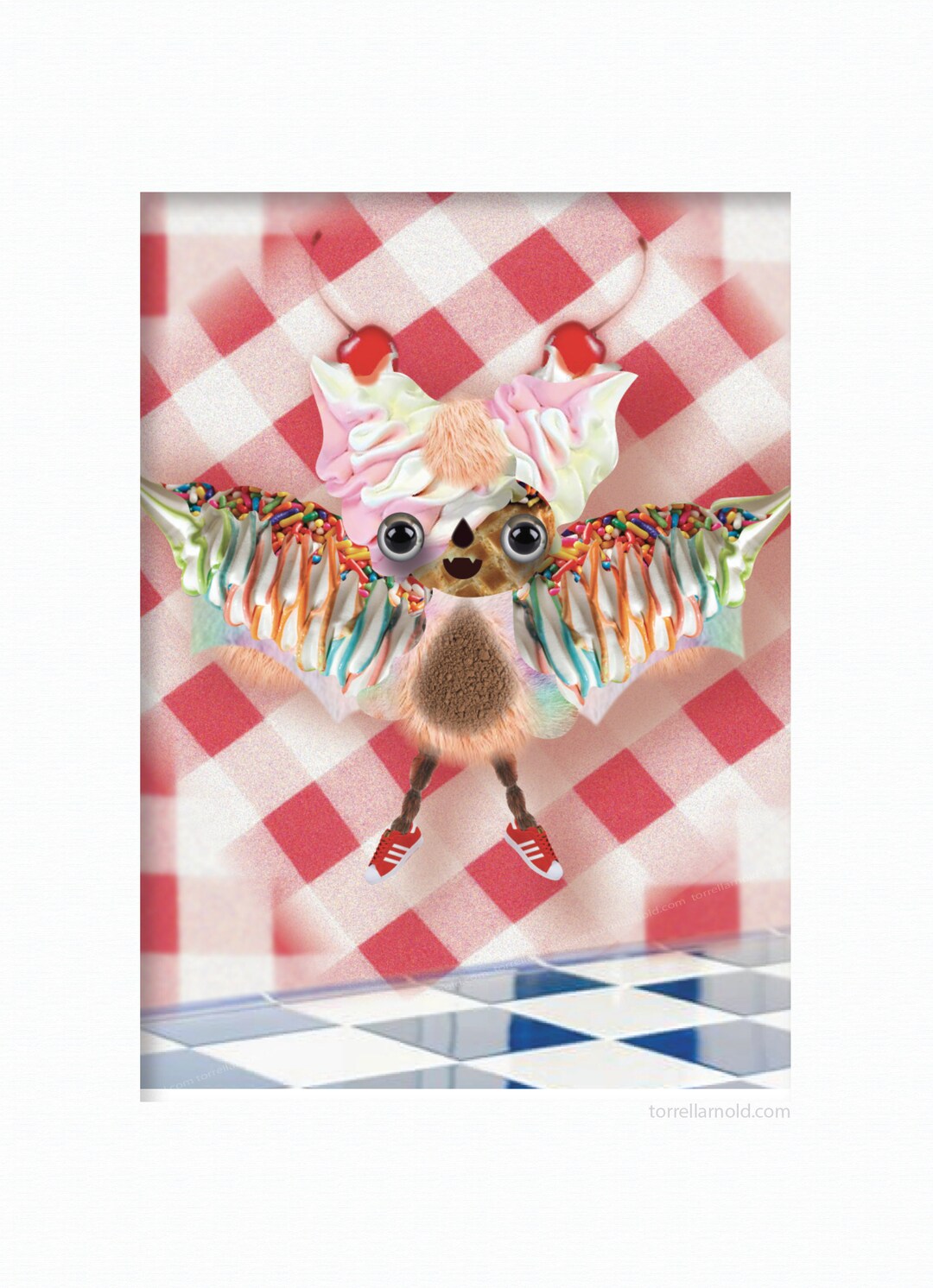 Ice Cream Bat Limited Edition Print - Etsy