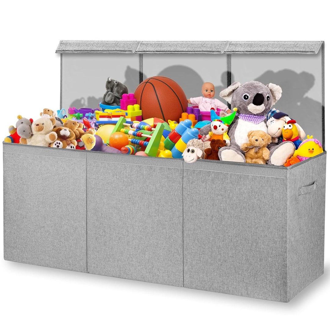 Kids Toy Chest for Boys and Girls Stylish Versatile Stuffed Animal ...