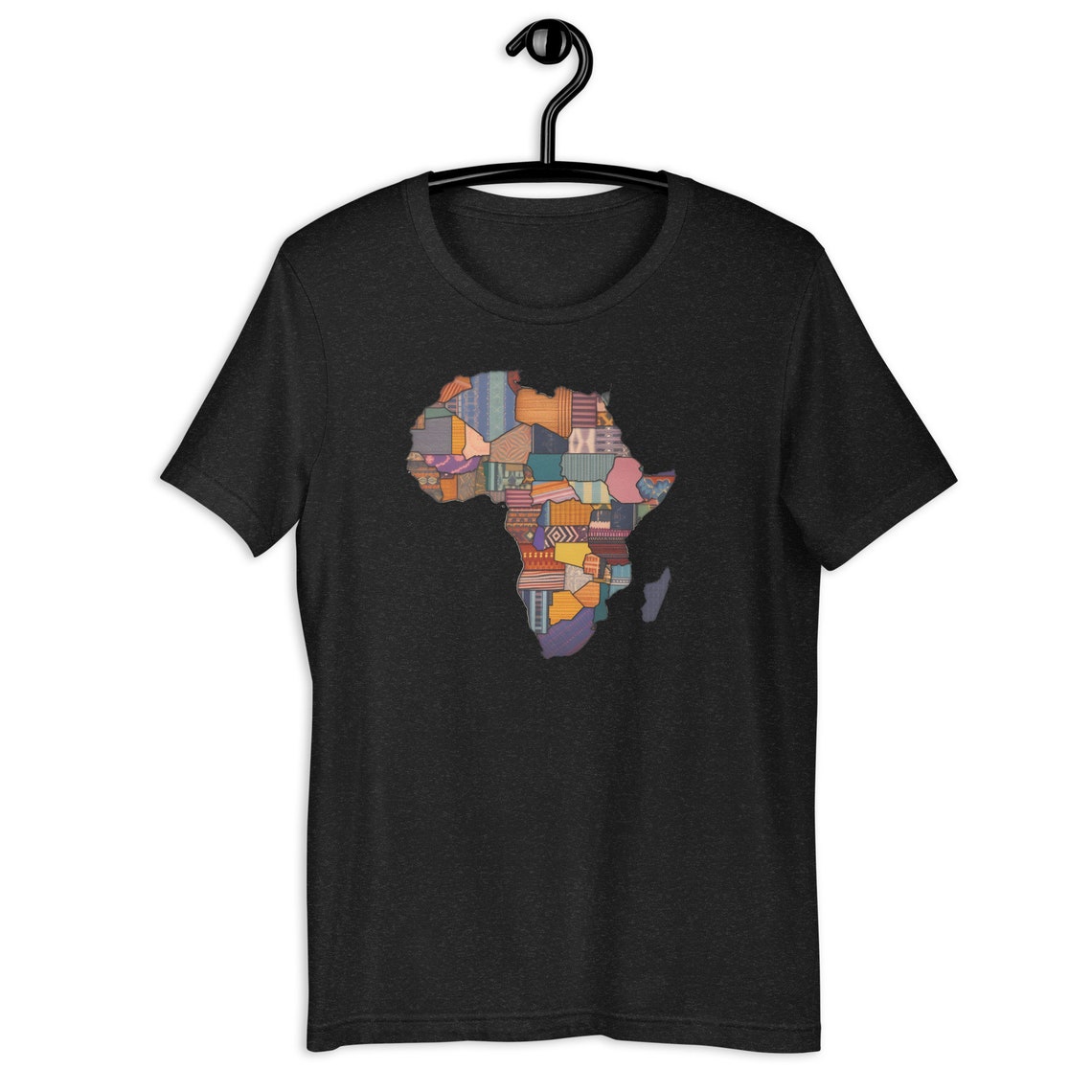 Africa Map T Shirt, African Pattern Patchwork Style Unisex T-shirt - Etsy