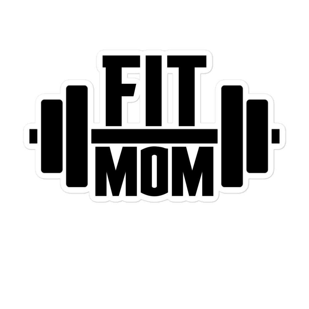 Mom Sticker, Fit Mom, Loves to Workout, Mama Bubble-free Stickers - Etsy