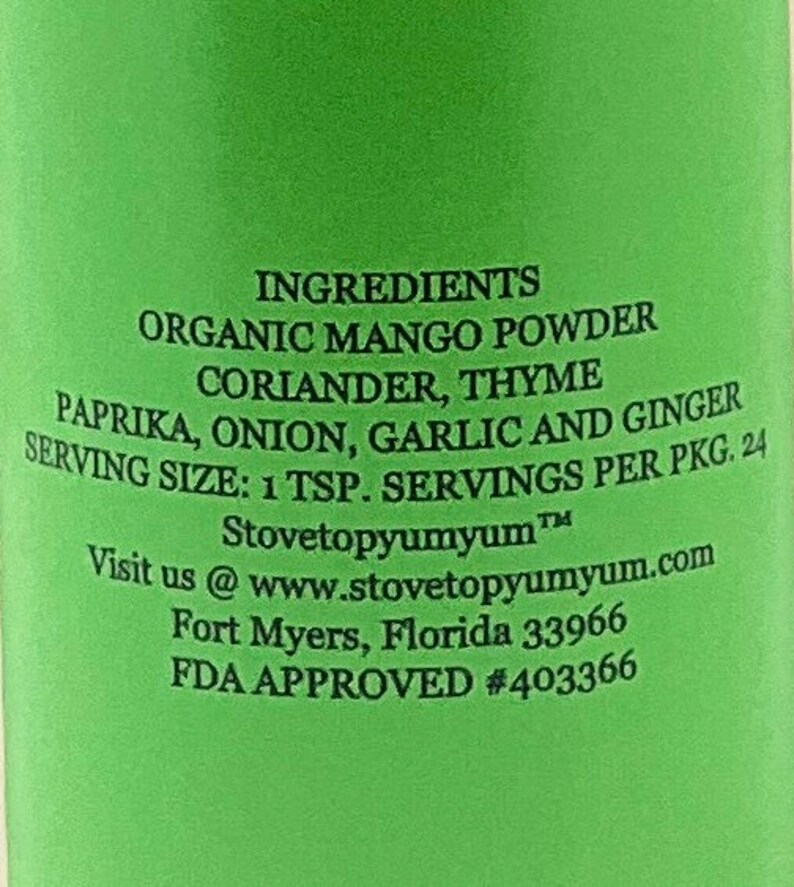 Stovetopyumyum Holy Mango Caribbean Seasoning Blend organic Made in USA ...