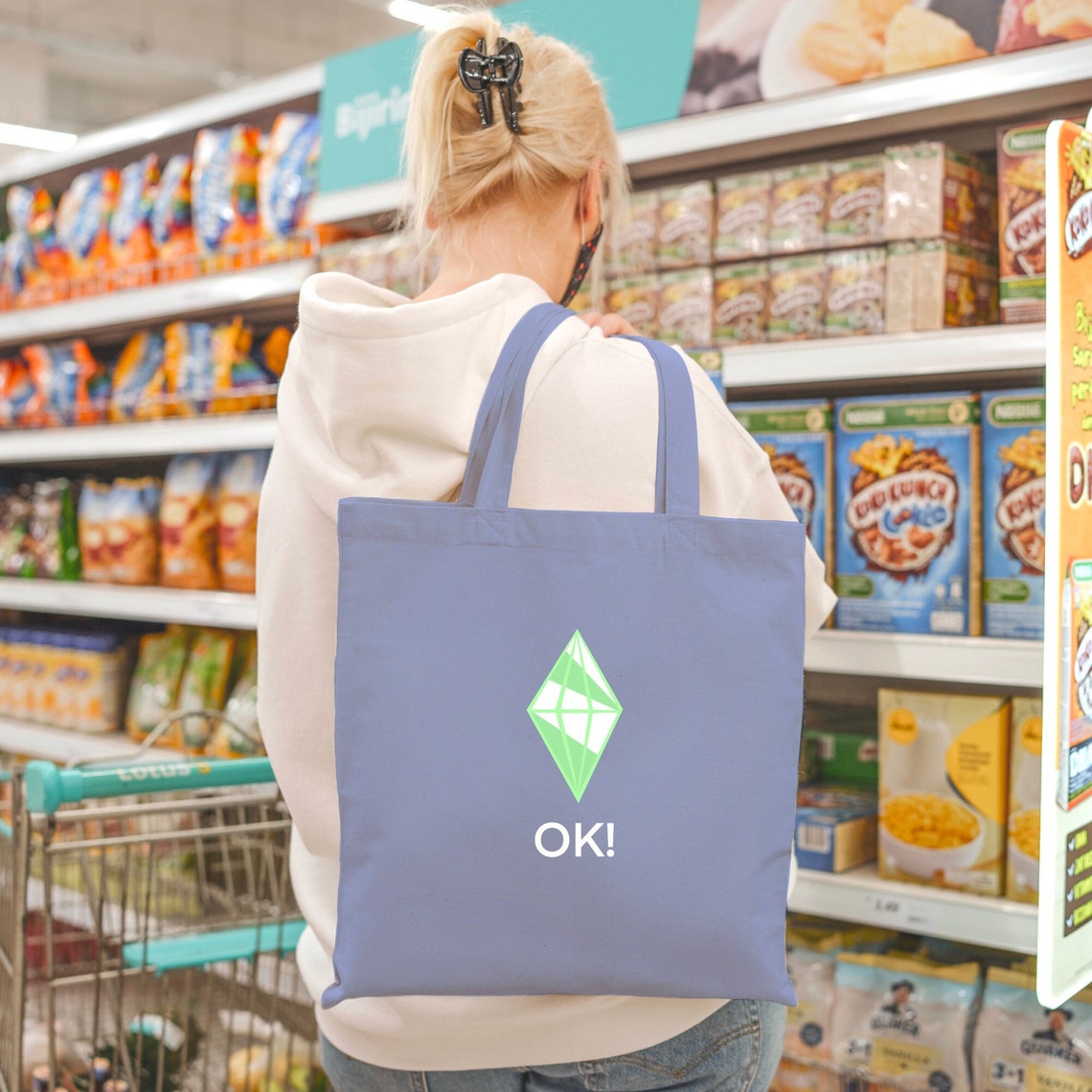 The Sims 4 Merch Sims 4 Plumbob Tote Bag Gift for Sims Lover Christmas ...