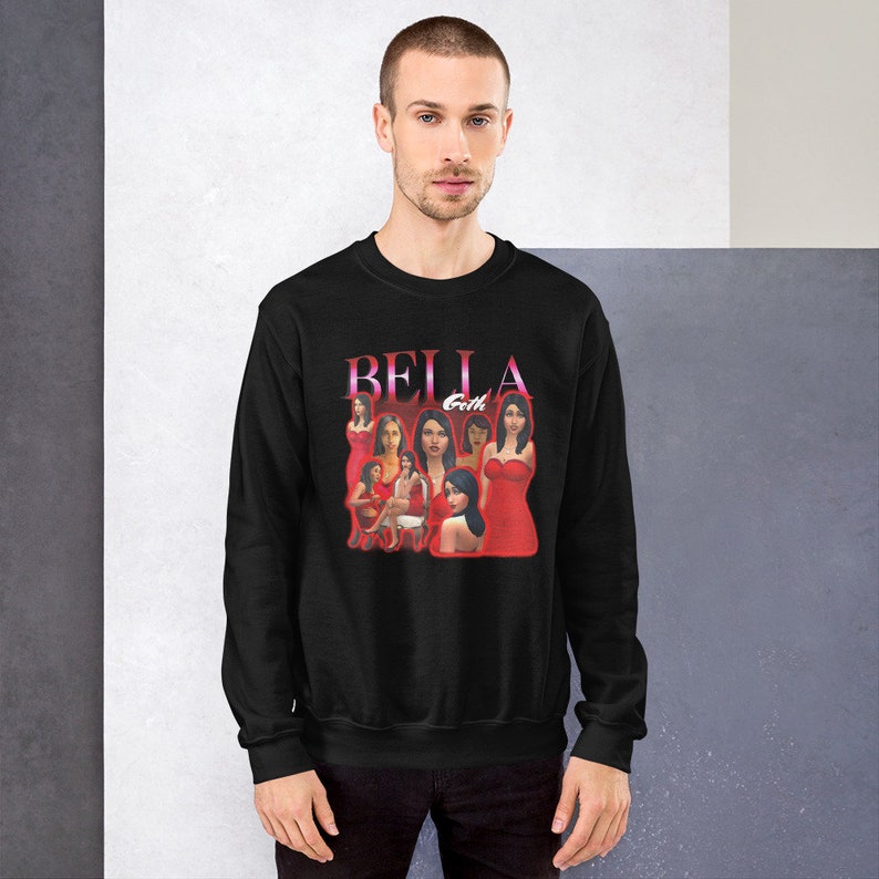 Bella Goth Unisex Sweatshirt Sims 4 Merch Sweatshirt Oversized - Etsy