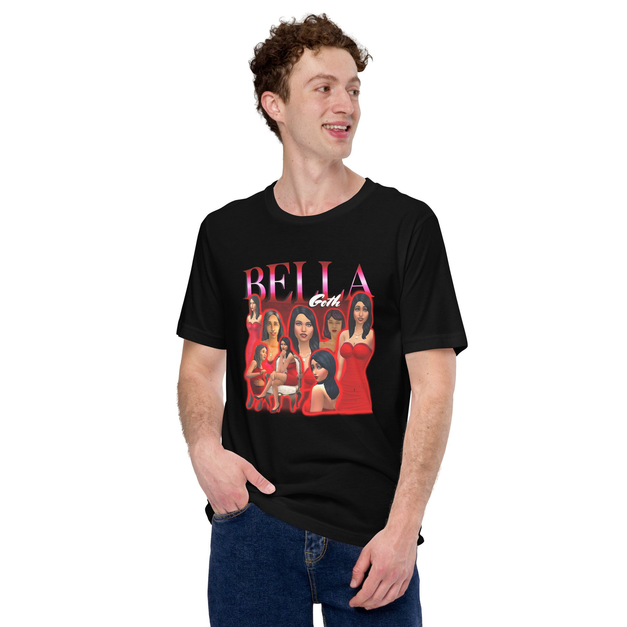 Bella Goth Vintage T-shirt 90s Oversized Graphic Tee Sims 4 Merch Gamer ...