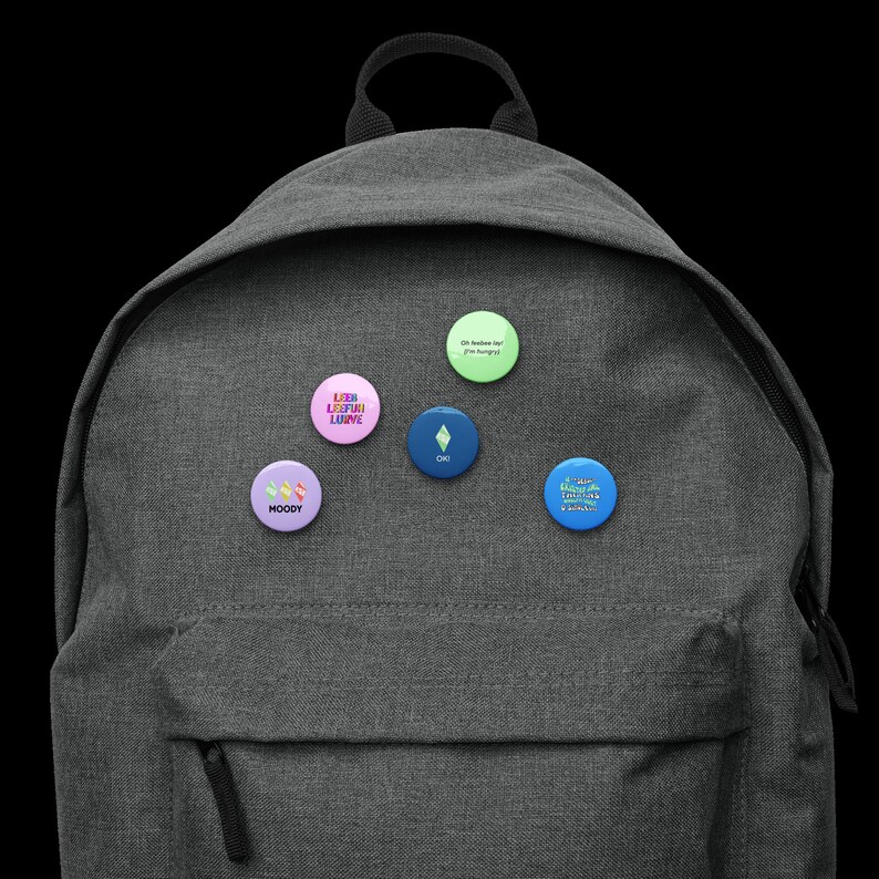 Sims 4 Set of 5 Pin Buttons Sims 4 Merch Gamer Gift for Sims Lover - Etsy