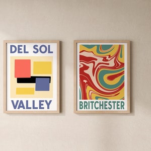 Set of 2 Art Prints Sims Worlds Trendy Travel Prints Gift Sims 4 Merch ...