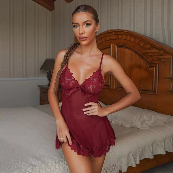 Transparent Negligee - Etsy