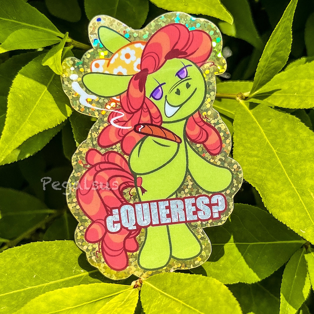 Tree Hugger MLP - Vinyl Glitter Sticker - Etsy