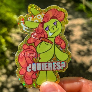 Tree Hugger MLP - Vinyl Glitter Sticker - Etsy