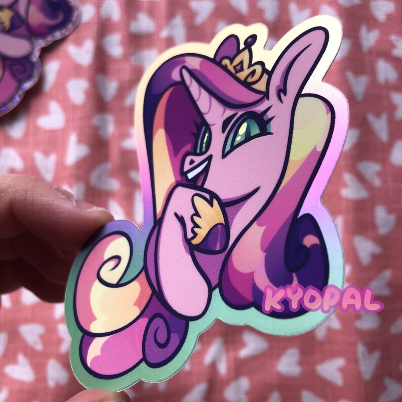 Chrysalis / Cadence MLP Vinyl Glitter Sticker OR Matte - Etsy