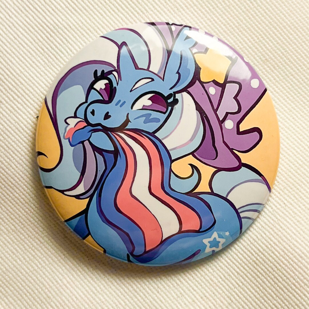 Trans Trixie Button Badge - 2.25 Pinback - MLP - Etsy